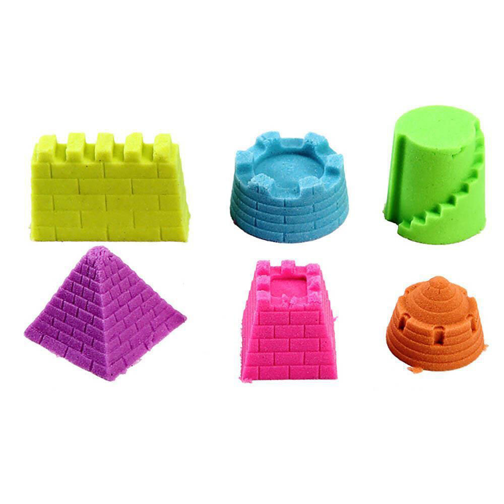 6 Mini Sand Castle Molds Building Pyramid Sandcastle Play Toy Gift ...