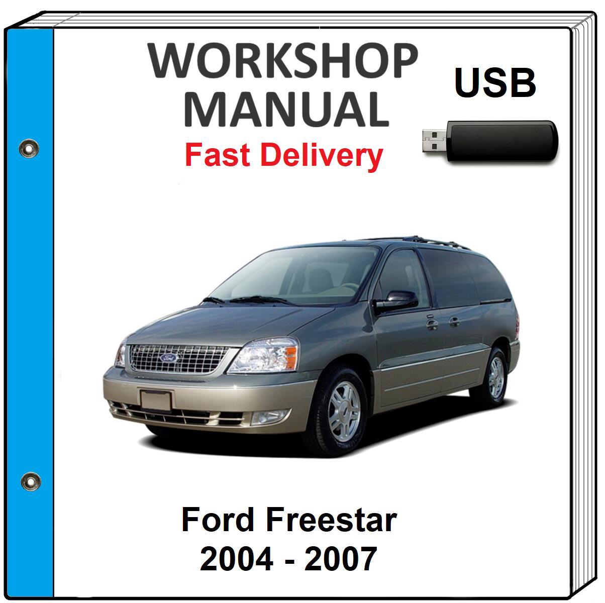 FORD FREESTAR 2004 2005 2006 2007 2008 SERVICE REPAIR WORKSHOP MANUAL ...