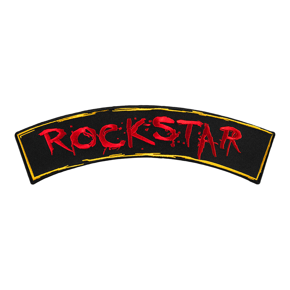 Rockstar Red Graffiti Rocker Patch, Women's Rocker Patches | eBay