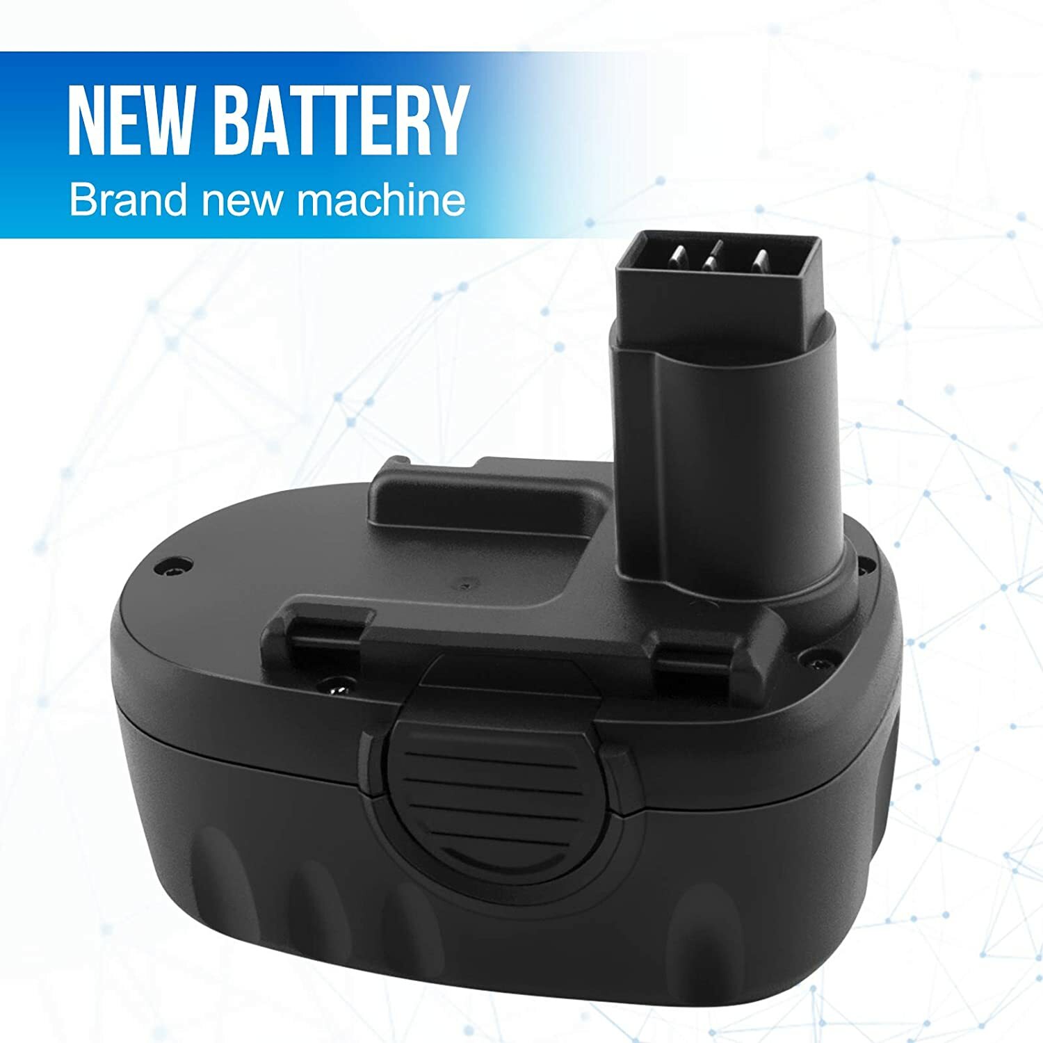 2 pack for Worx 18v 4.8Ah battery WA3127 WA3152 WG150 WG152 WG250 WG541 ...