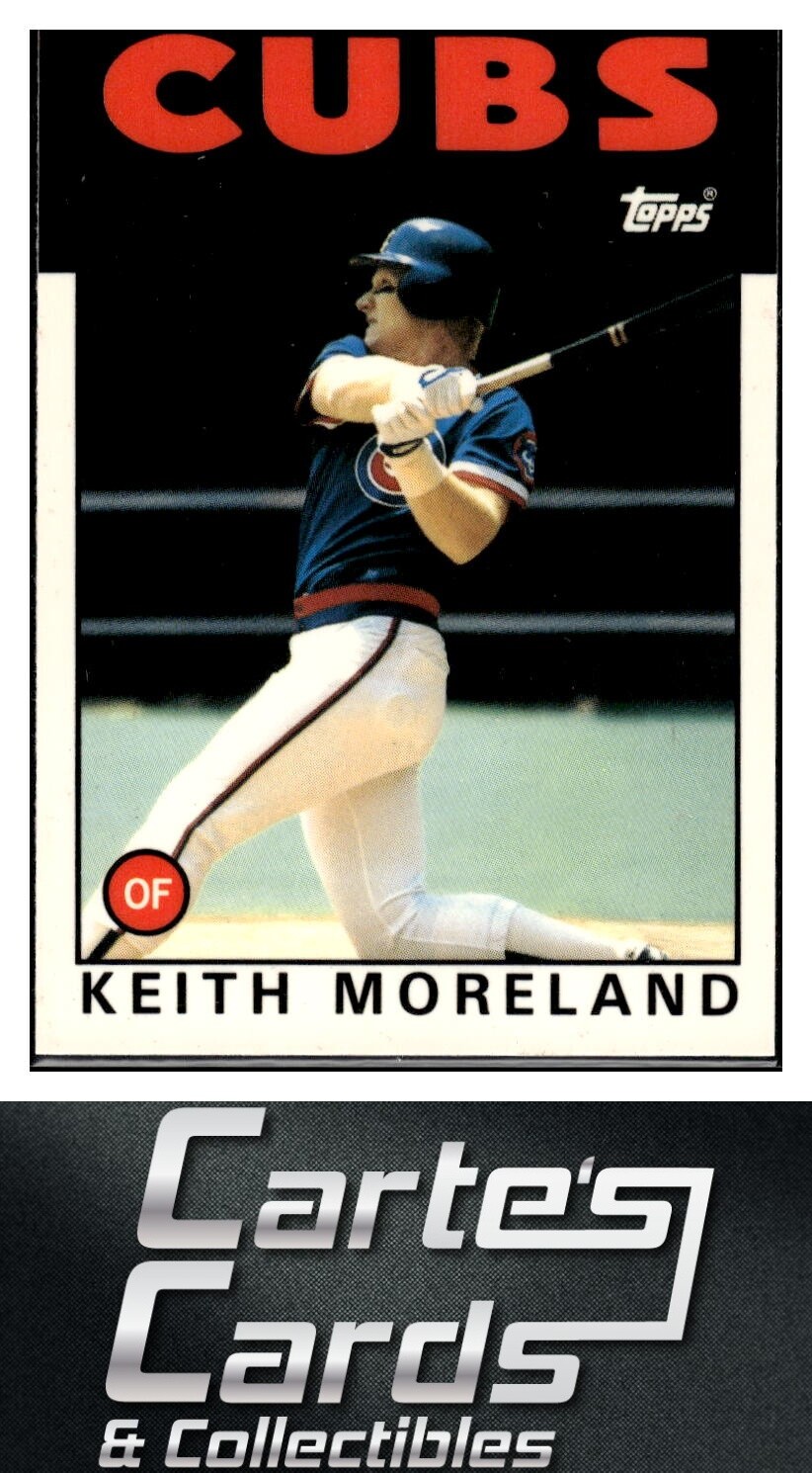 Keith Moreland 1986 Topps Tiffany #266 Chicago Cubs | eBay