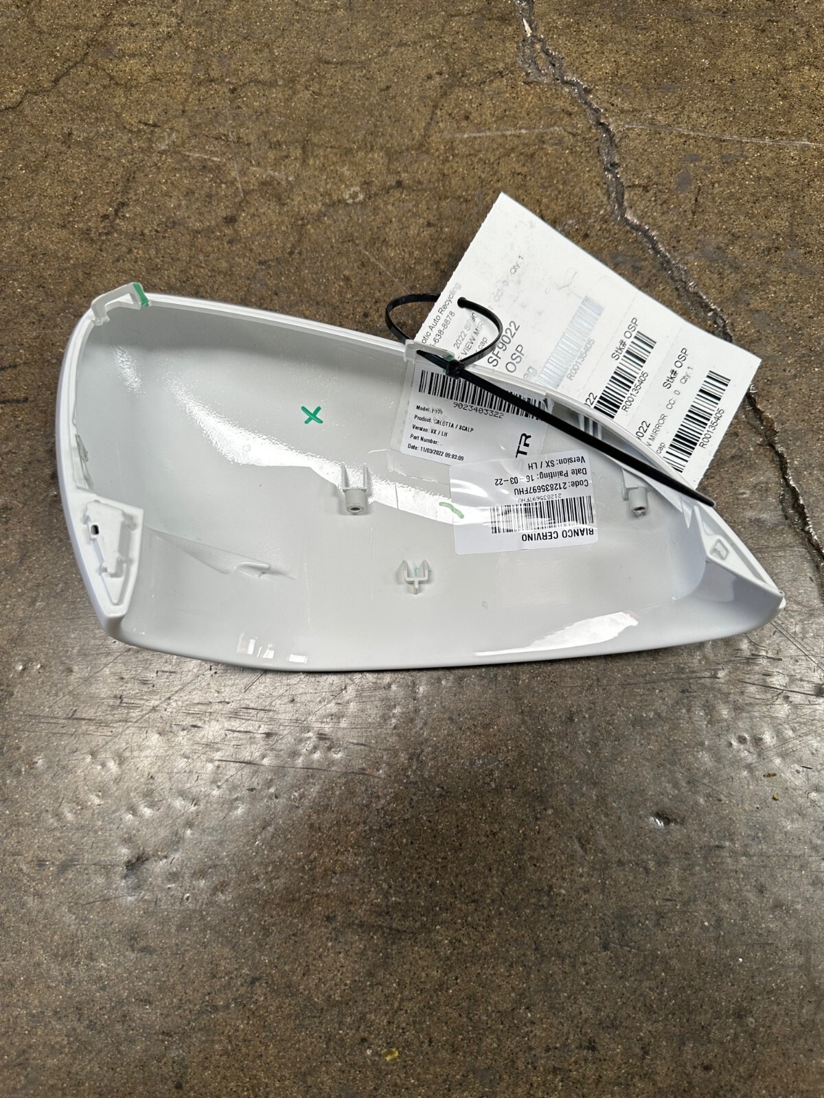 Ferrari SF90, LH, Left, Driver Side Door Mirror Cover Cap, Used | eBay