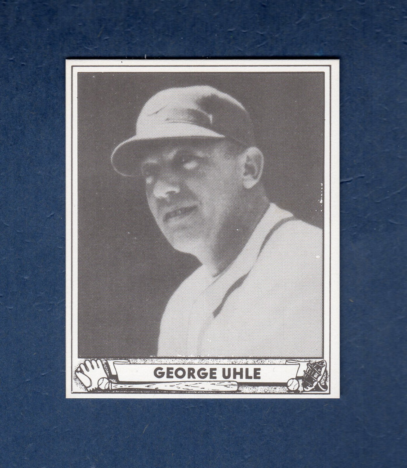 #239 GEORGE UHLE, Chicago Cubs coach ~ 1940 Gum Inc. Play Ball REPRINT ...
