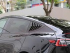 For Tesla Model Y 2020-2021 Gloss Black Rear Side Window Scoop Louver ...