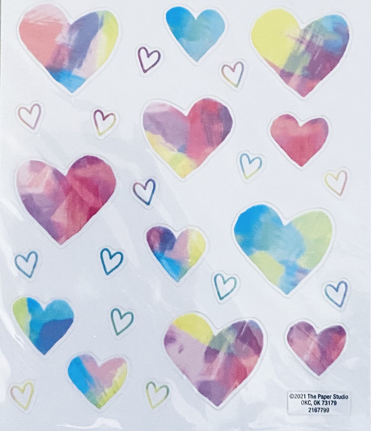 26 Pastel Love Heart Day Scrapbook Card Craft Stickers | eBay