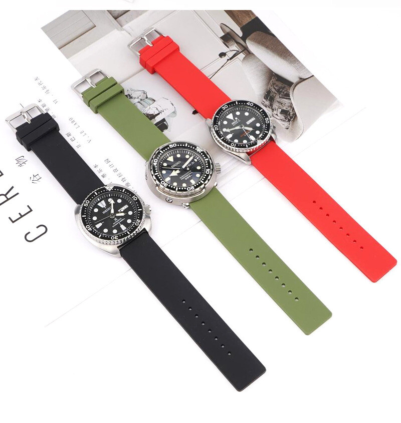 Silicone Bracelet Watch Strap Rubber Replacement Band 12 14 16 18 20 22 ...