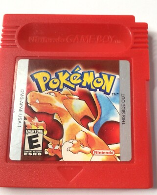 Nintendo Original Pokemon Red GameBoy Game Cartridge Only DMG-APAE-USA ...