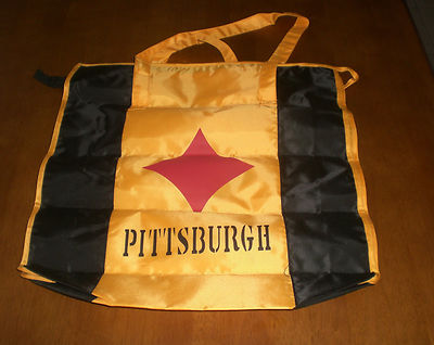 PITTSBURGH STEELERS TOTE SHOPPING BAG WITH ZIPPER - NEW | eBay