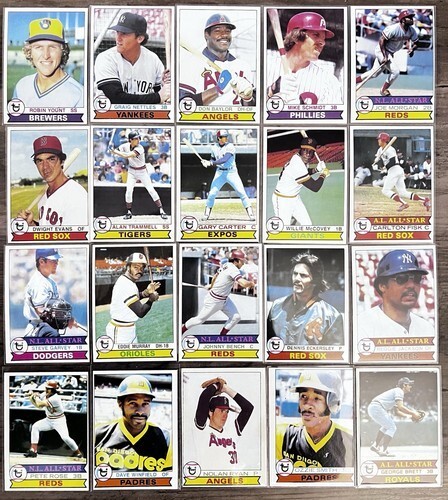 1979 Topps Baseball Complete Set 726 Mid-High Grades! Ozzie Smith RC ...