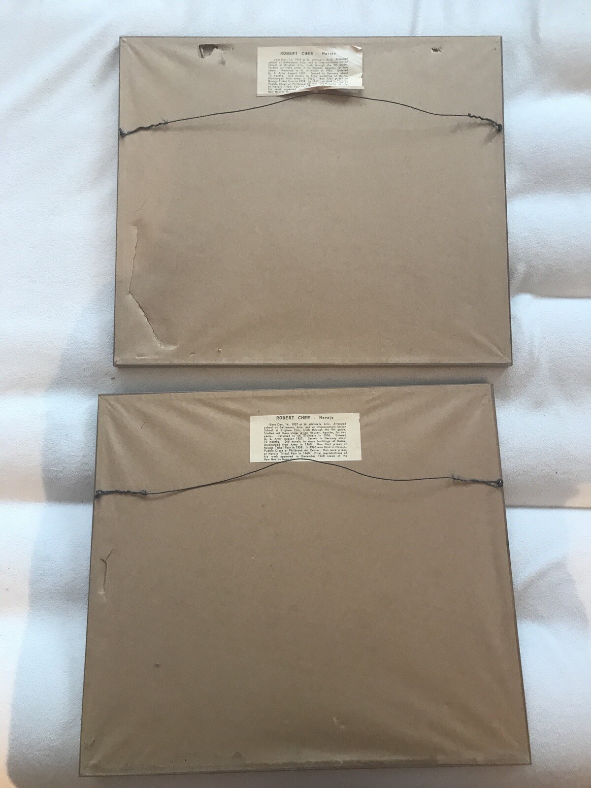 Robert Chee Navajo Original Paintings Framed 13 1/2x15 1/2 Image Size 6 ...