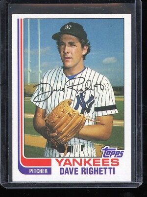 1982 Topps Dave Righetti ROOKIE CARD #439 New York Yankees | eBay