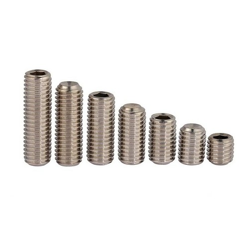 20Pcs M3-M5 304 Stainless Steel Concave end Set Screws Hex Socket ...