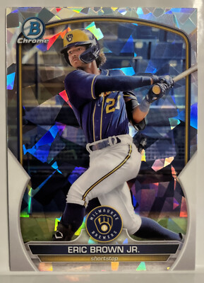 Eric Brown Jr 2023 Bowman Chrome Atomic Refractor #BCP-41 Milwaukee ...