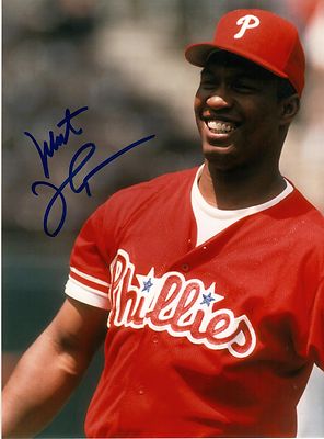 Milt Thompson Autographed Photograph with COA | eBay