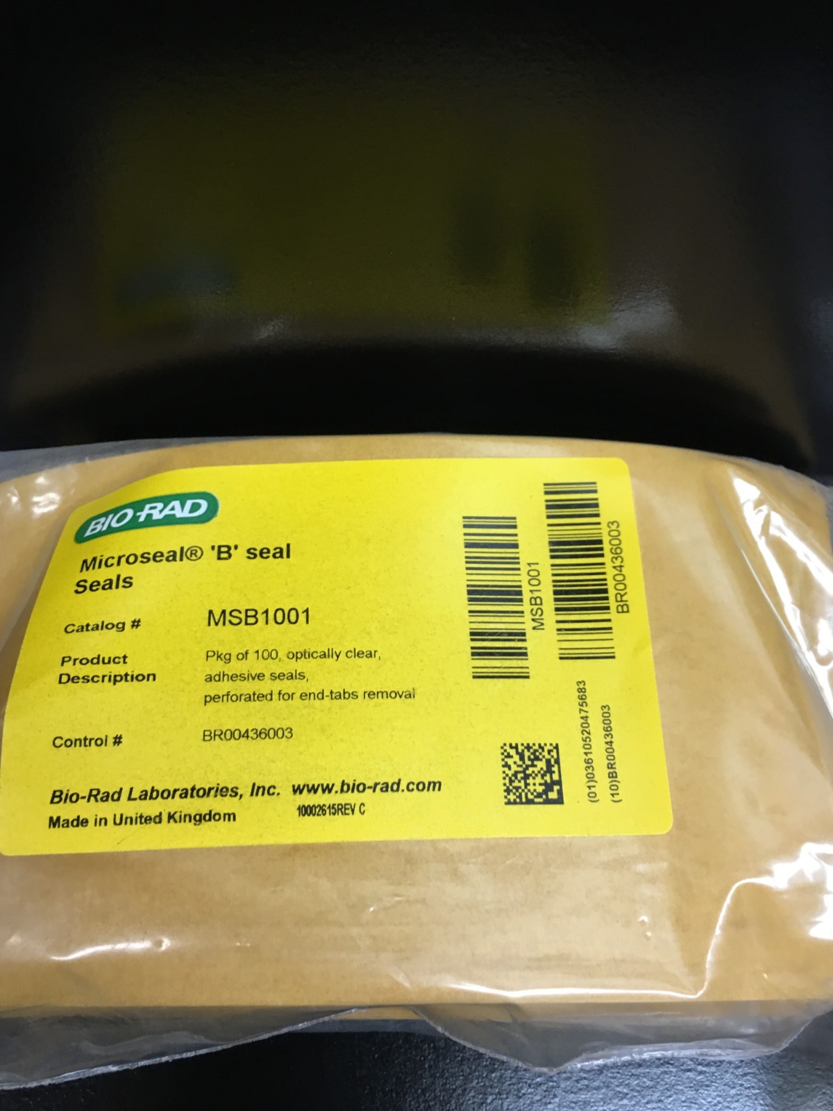 Bio-Rad MSB1001 Microseal B Seal Seals - 100/pack for sale online | eBay