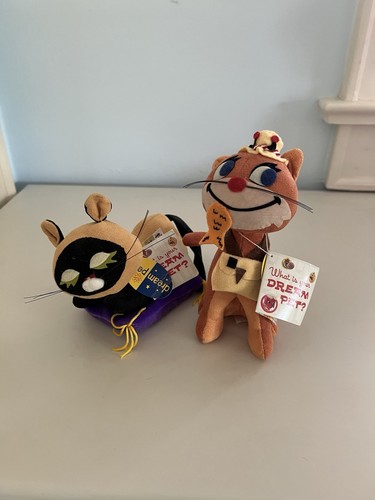 Vintage Dakin Dream Pets Snoozie Suzie Siamese and Fish N’ Chips Cat ...