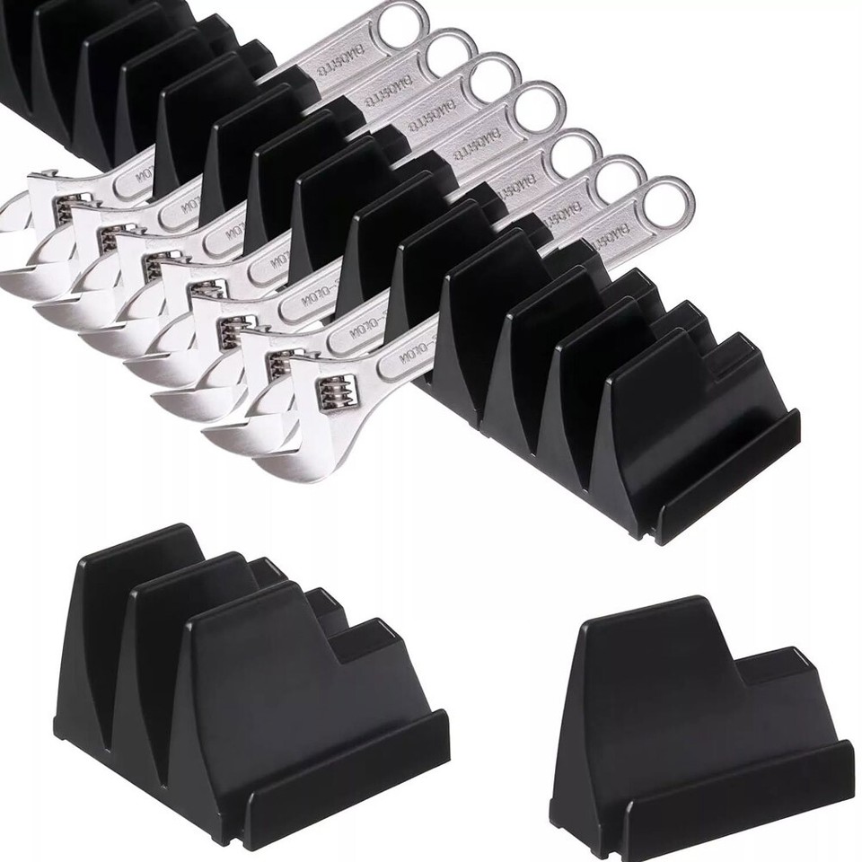 40x Magnetic Modular Wrench Organizer Compact Tool Storage Slots hold ...