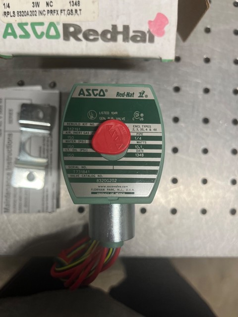1 ASCO 8320G202 Solenoid Valve 120v VAC 1/4" Inch NPT 2 Way for sale ...