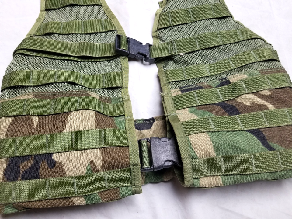 US Military FLC Fighting Load Carrier Tactical MOLLE Vest WOODLAND CAMO ...