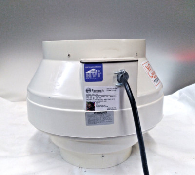Fantech FR250 ~ Inline Centrifugal Exhaust Fan, 649 CFM, 10" Duct, 2850 ...
