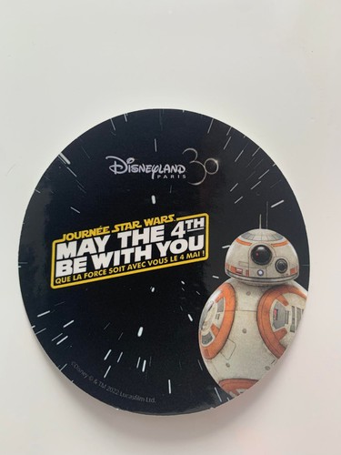 1 Sticker autocollant BB8 Star Wars May the 4th Be with you disneyland ...