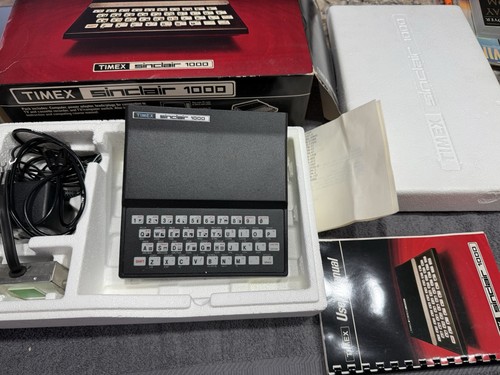 Timex Sinclair 1000 Personal Computer UNTESTED W Box Acc Vintage GREAT ...