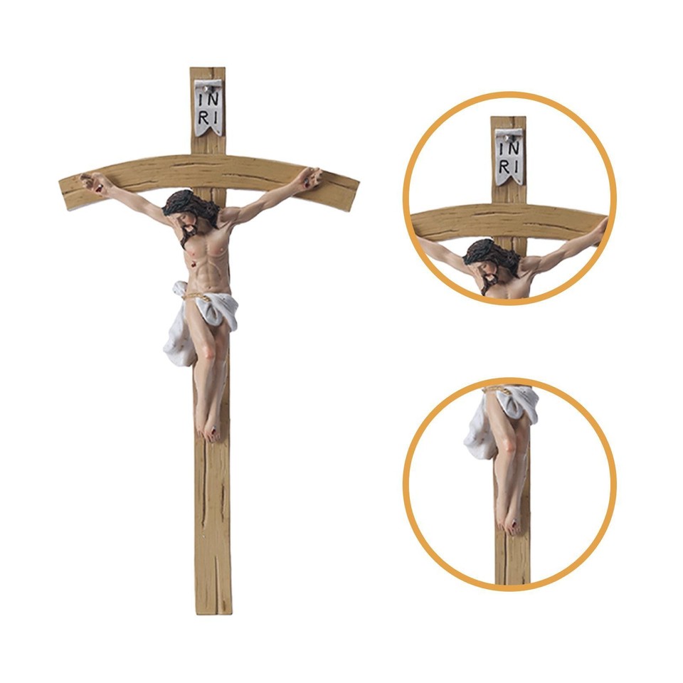 Wall Cross 12.6" Small Hanging Decor for Door Display Chapel Home Decor ...