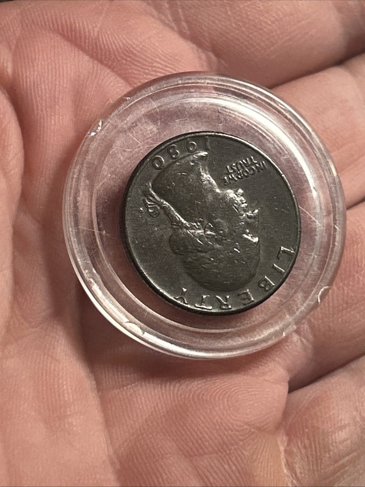 Rare 1980 D Quarter (MINT ERROR) Black Beauty Improperly Annealed | eBay