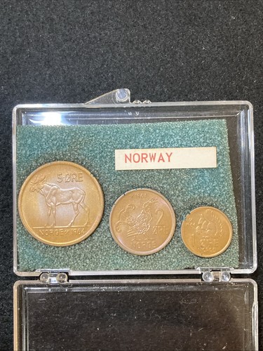 Foreign Coin Collection Norway 1963-1964 Lot Of Three Beautiful Coins 1 ...