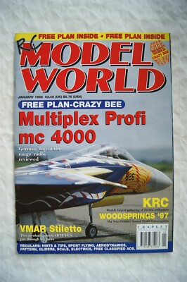 1998 Radio Control Model World Magazine - January + Plan | eBay