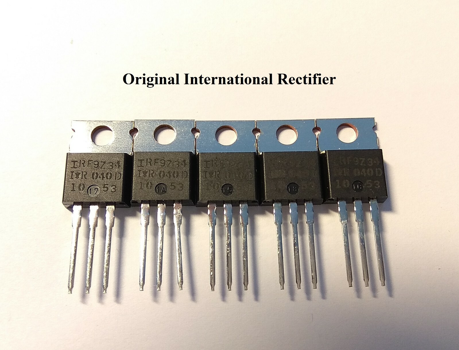 5 Pcs IRF9Z34 Genuine IR P-Channel 60V 18A 88W 0,014R TO-220 Mexico ...