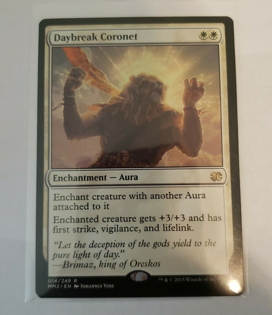 1x MTG Daybreak Coronet Modern Masters 2015 or ultimate masters Magic ...
