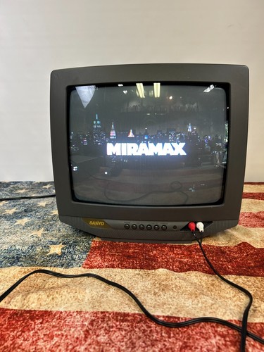 Sanyo DS13320 13 inch CRT TV Front A/V Inputs Retro Gaming No Remote ...