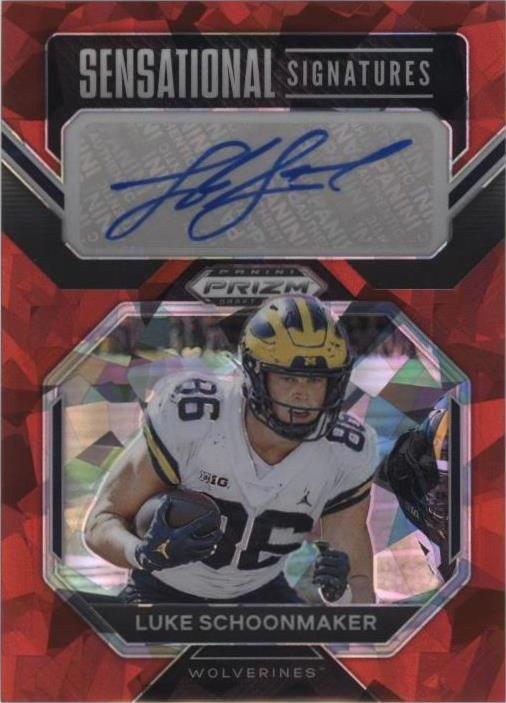 2023 Panini Prizm Draft Picks - Sensational Signatures Luke Schoonmaker ...