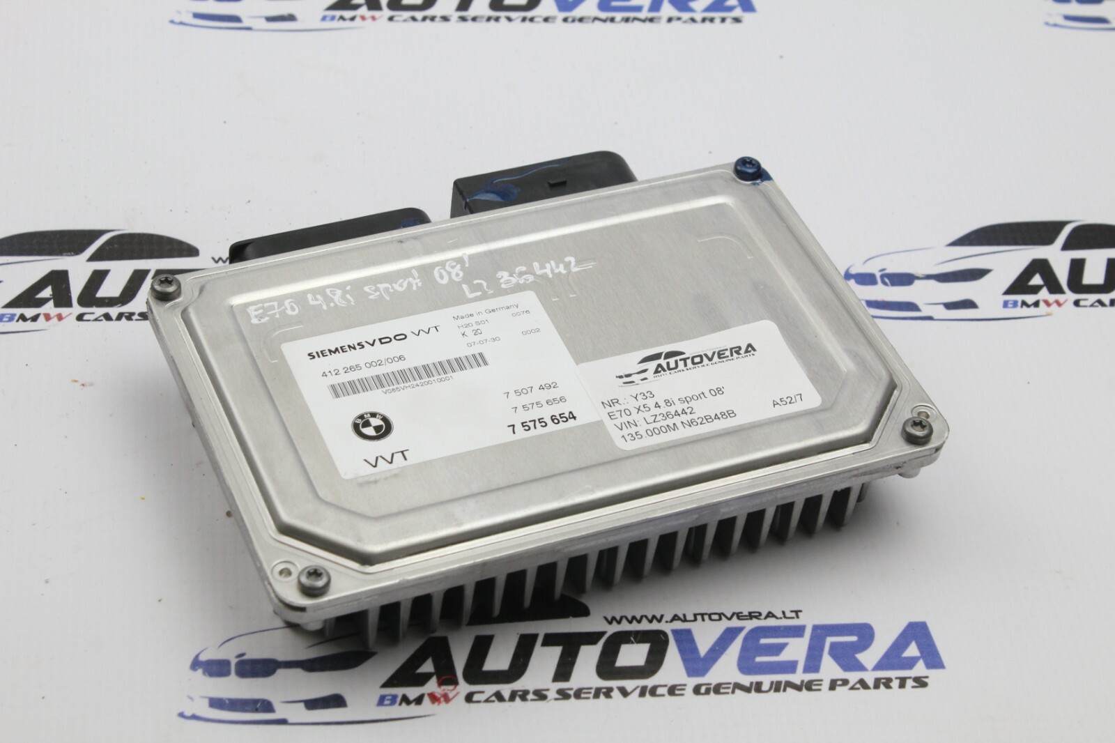 BMW E63 E64 E65 E66 E70 VALVETRONIC VVT CONTROL MODULE UNIT PN 7575656 ...