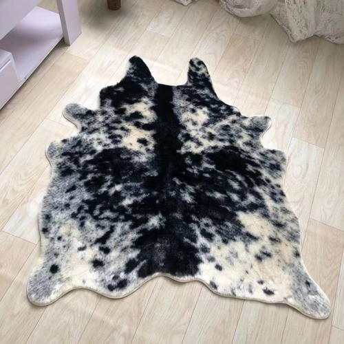 Animal Printed Carpets Area Rugs Faux Skin Leather Non Slip Carpet ...