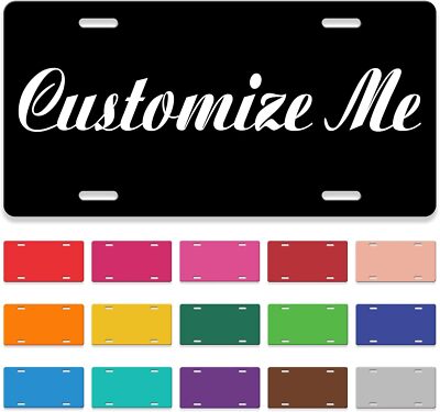Personalized Custom Aluminum License Plate Car Tag ATV RV Motorcycle ...