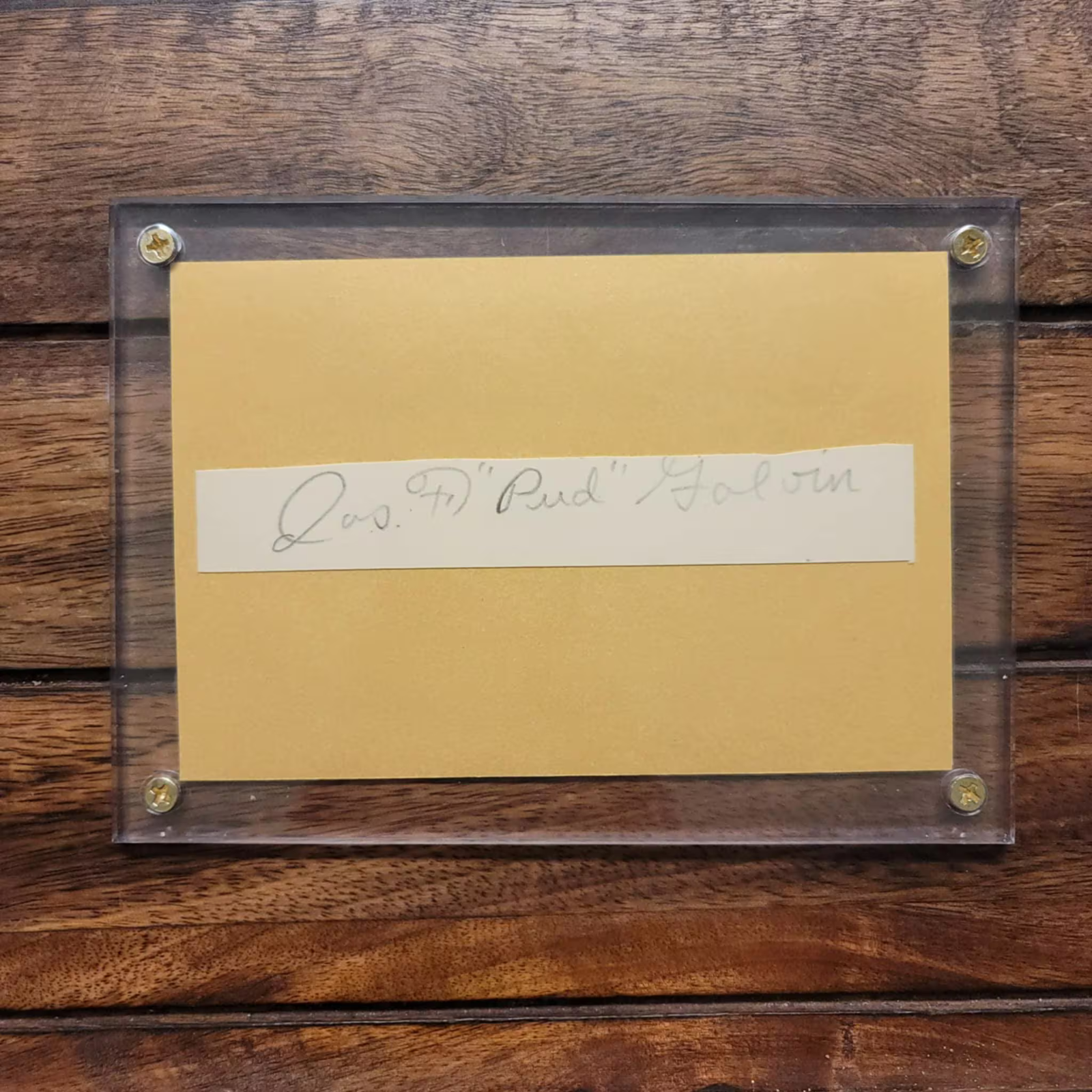 Pud Galvin Baseball Hall of Fame Autograph Display - COA & A.I ...