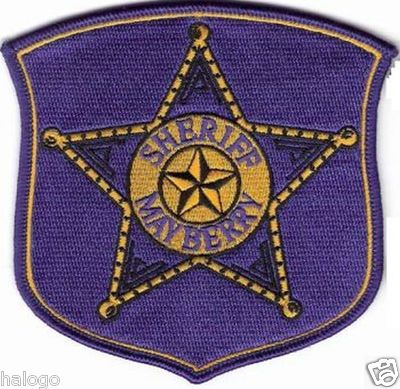ANDY GRIFFITH MAYBERRY SHERIFF PATCH - MAY02 | eBay