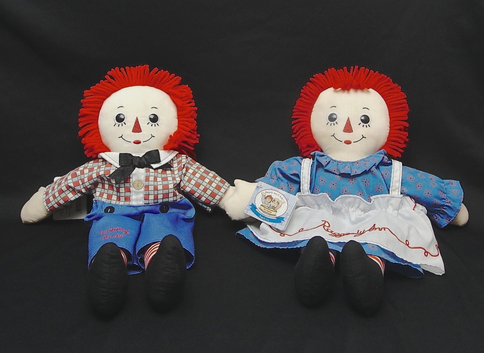 16" Raggedy Ann and Andy Dolls Russ 90th Anniversary Special Plus Bonus ...