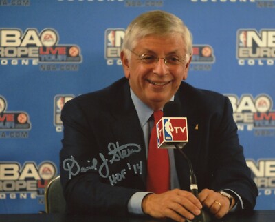 David Stern NBA HOF Commissioner signed 8x10 photo auto autograph not ...