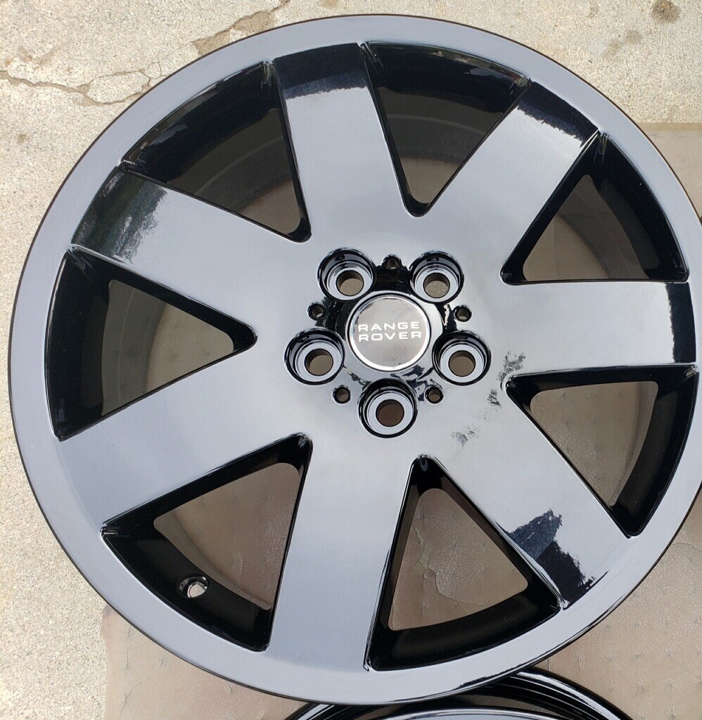 20" NW POWDER COAT BLACK FACTORY OEM RANGE ROVER FULL SZ HSE ...