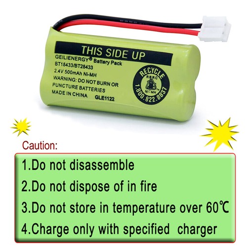 3x BT18433 BT28433 BT184342 BT284342 2.4V 500mAh NI-MH For Vtech ...