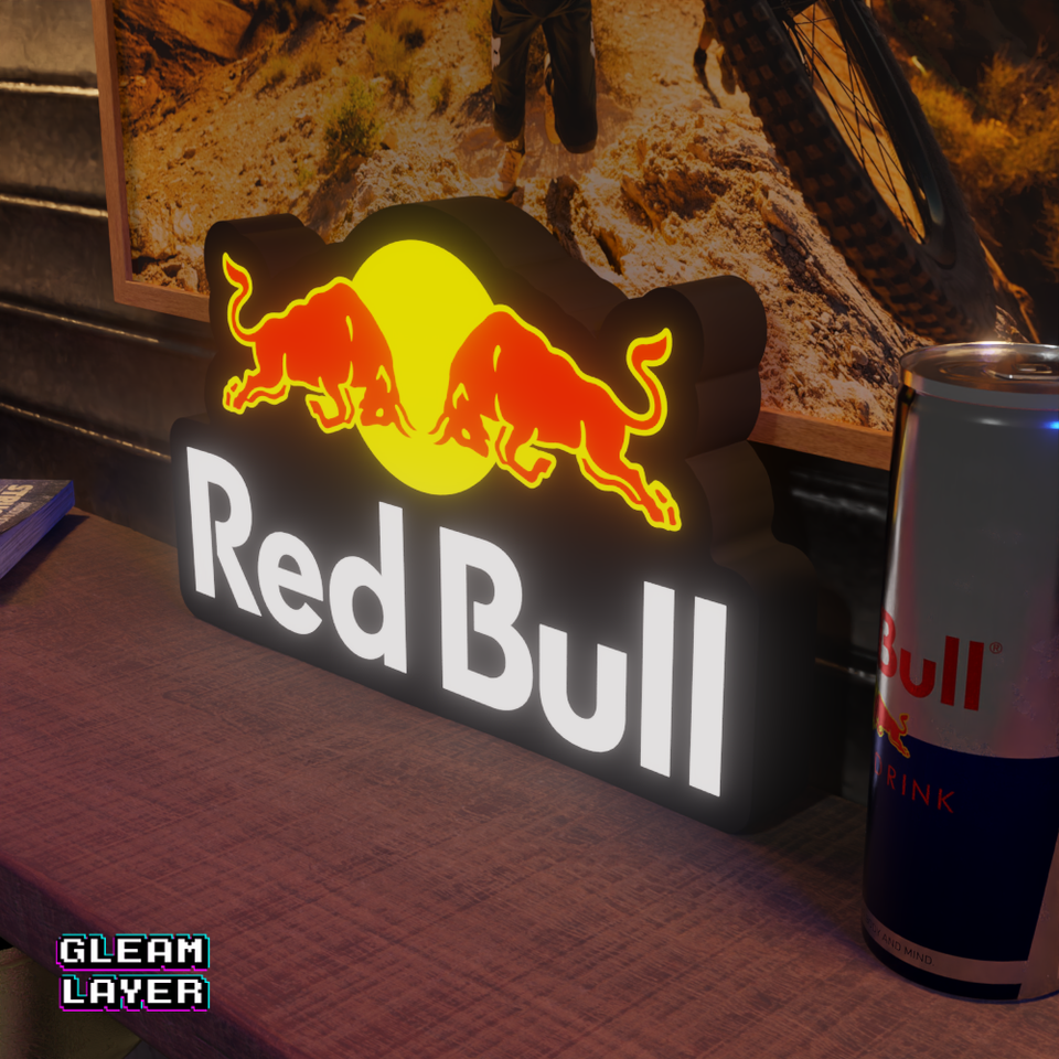 Red Bull Energy Drink Led Lightbox Rgb Light Sign | eBay