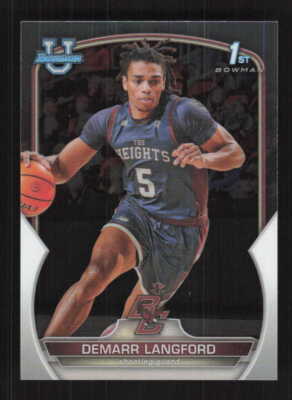 Demarr Langford 2022 Bowman University Chrome 1st Boston College #53 | eBay