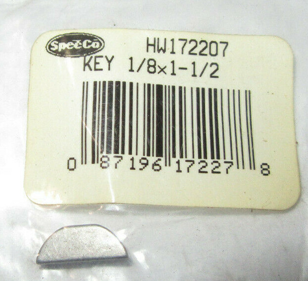 Genuine SpeeCo HW172207 1/8 X 1-1/2 IN half moon Fastener Key | eBay