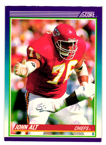 1990 Score Football Card # 176 John Alt Kansas City Chiefs | eBay