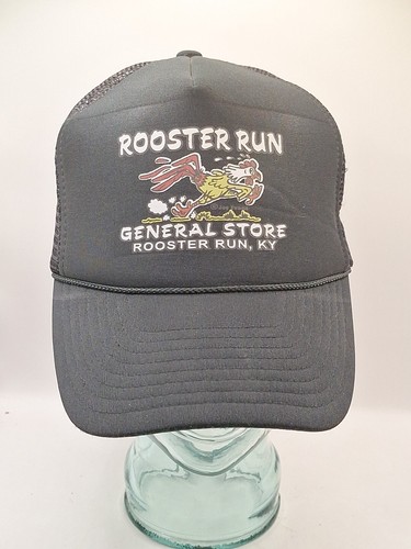 VTG 80s ROOSTER RUN GENERAL STORE KENTUCKY Roped Brim SNAPBACK TRUCKER ...