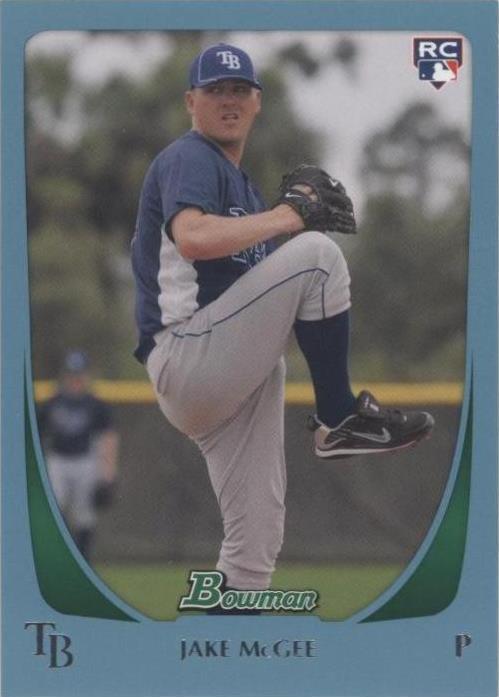 2011 Bowman - Jake McGee #191 Blue /500 for sale online | eBay