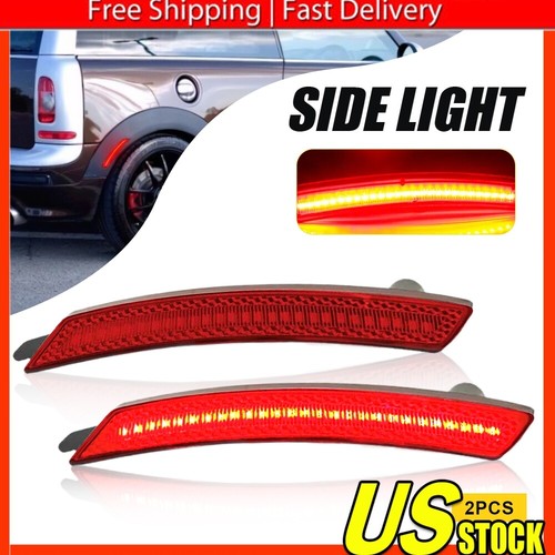 2x Rear Side Marker LED Light For 07-16 MINI Cooper R55 R56 R57 R58 R59 ...